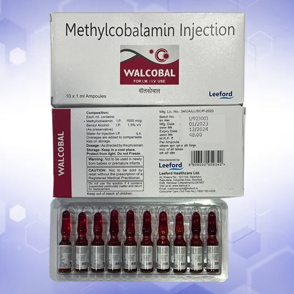 B12 Methylcobalamin 10 x 1ml ampoules – Prevention4Health