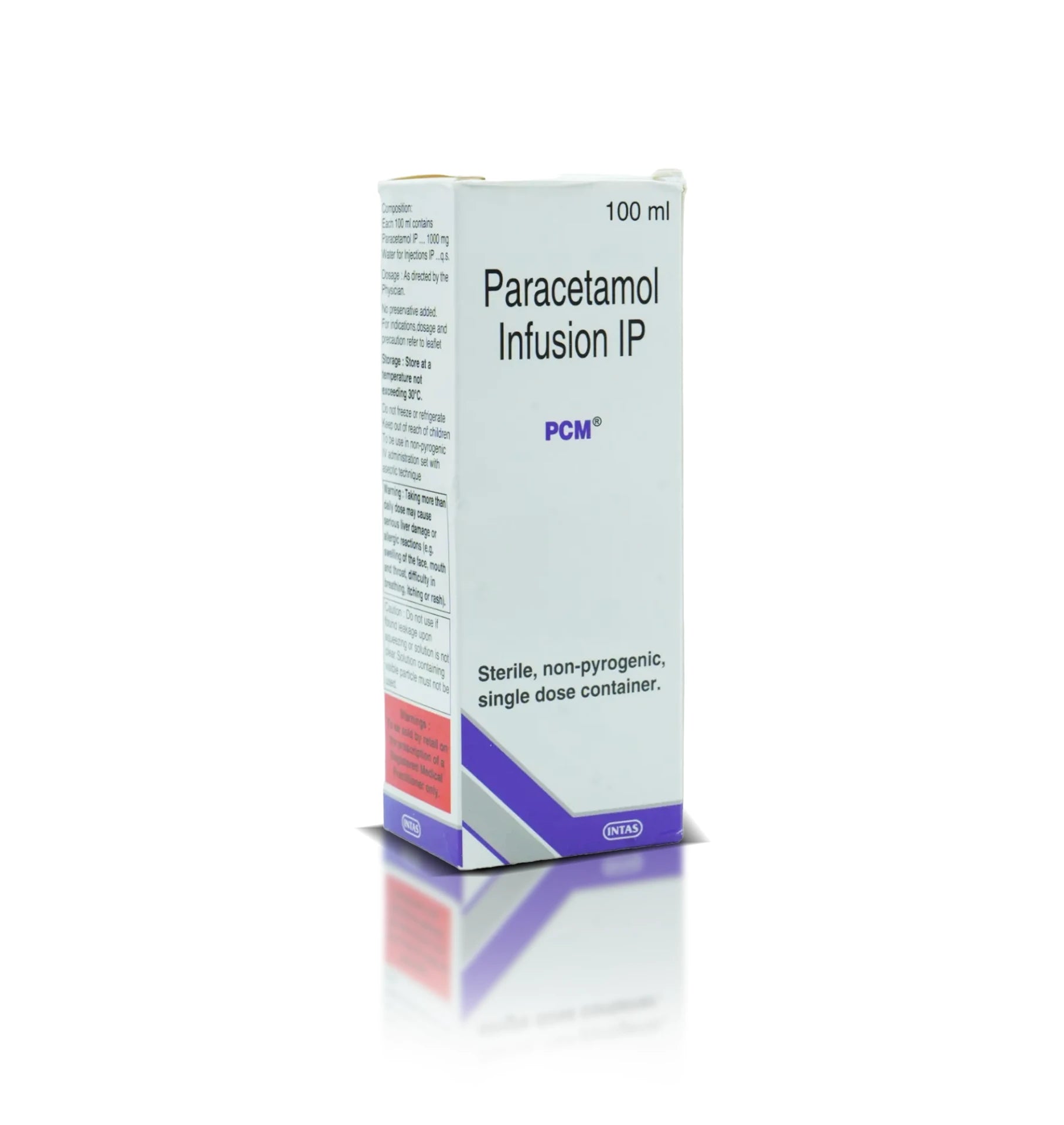 PCM Infusion – paracetamol IV for pain & fever relief – Prevention4Health